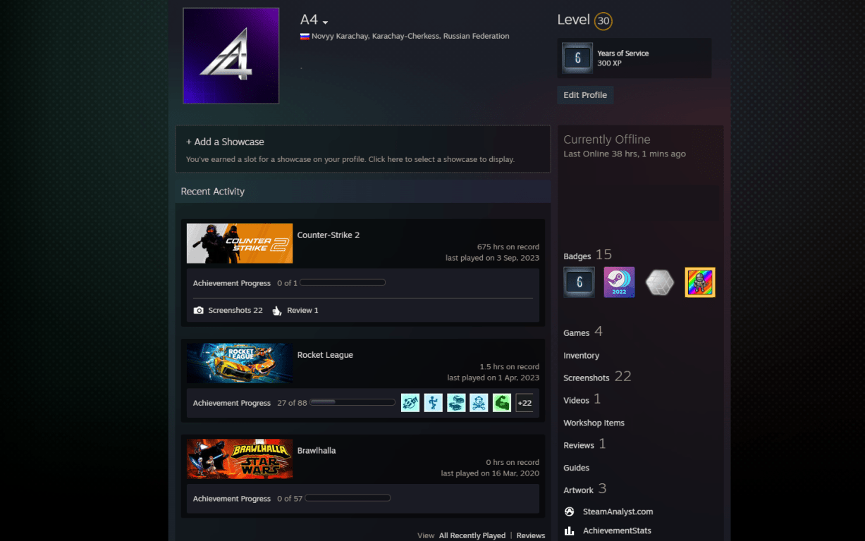 CS2 PRIME + 4 МЕДАЛИ + 30LVL STEAM + 3$ ИНВЕНТАРЬ + 240 ДНЕЙ ОФФЛАЙН – acc4you